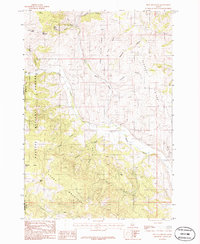 Map of Peck Mountain, Adams County, ID in 1986 | Pastmaps